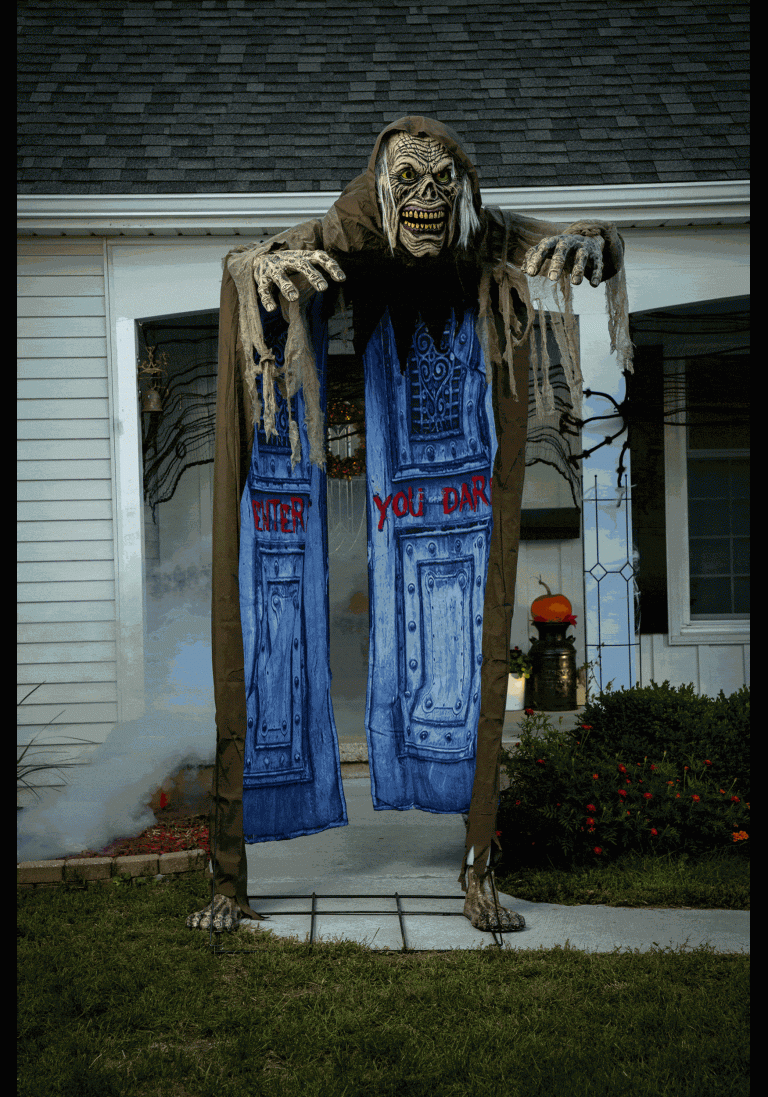 10 Foot Looming Ghoul Animated Archway Prop - Halloween Costume Ideas