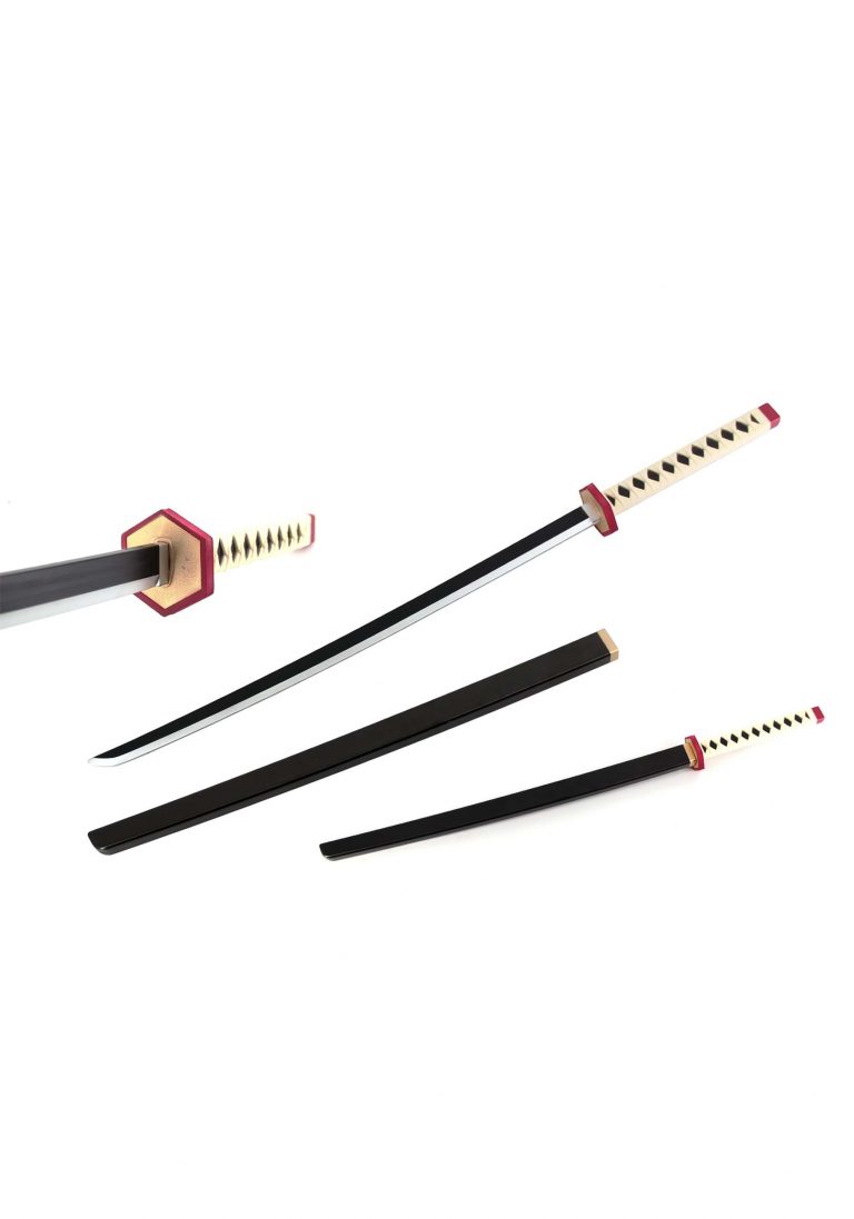 Demon Slayer: Water Hashira - Giyu Tomioka Cosplay Sword - Halloween ...